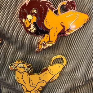 Big and Wild Dogs: Maned Wolf Rose Gold Hard Enamel Pin 1.75 - Etsy