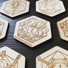 CLASS + DM Set of 13 - D&D Class Set Coasters - 3.5" Hexagon Wood ...