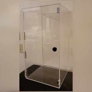 Lock Box Acrylic Clear Plexiglass Donation Box / | Etsy