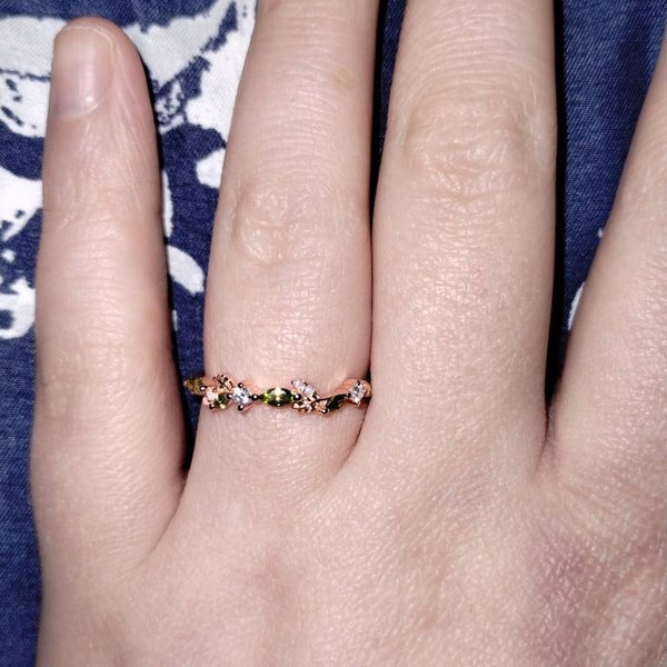 Color Changing Gemstone Ring, 6x8mm Emerald Cut Alexandrite Wedding ...