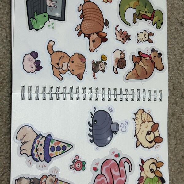 Series 2: Tiny Party Animals Sticker Set of 11 / Mini Animal Stickers ...