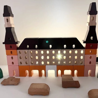 Montessori Materials Montessori Toy Building Blocks Block Set Handmade ...