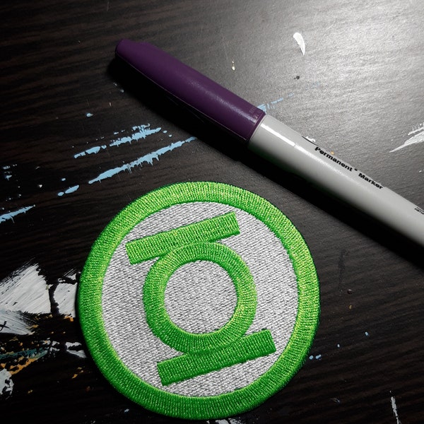 Green Superhero Patch, Superhero Embroidered Patch, Iron on Superhero ...