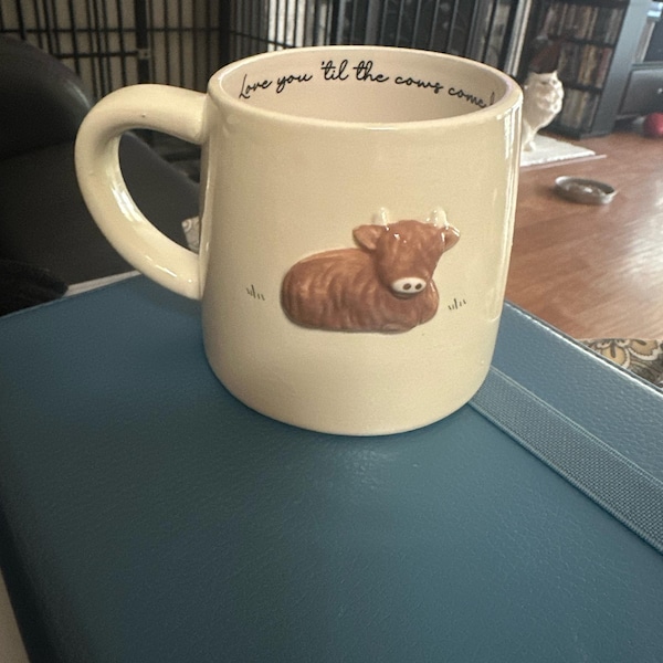 Highland Cow Stoneware Mug | Bramble Farm Gift Boxed Cup - Etsy