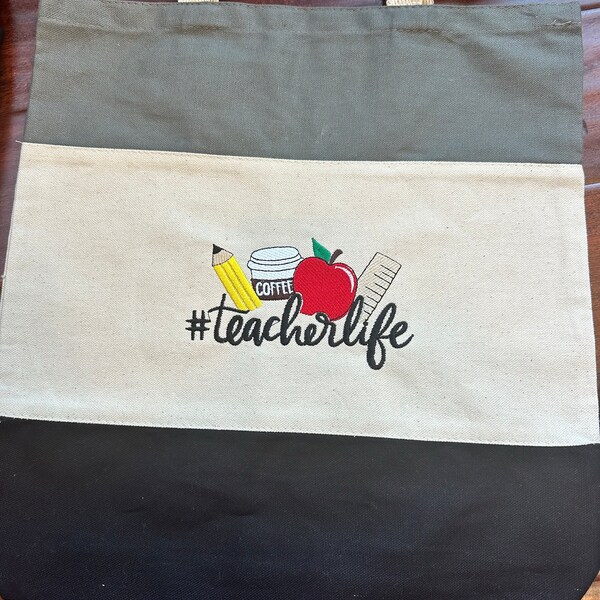 Teacher Life Embroidery Design: Back to School (instant Download) - Etsy