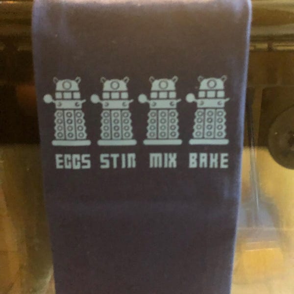 Dalek Dr Who Funny Kitchen Towel, for Dr Who Fan, Birthday Gift for ...