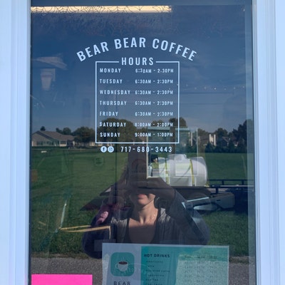 DIGITAL Store Hours Decal Download, Business Window Vinyl Decal Shop ...