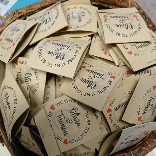 Personalized Wedding Matchbook Mints Covers. Mint to Be Mintbooks ...