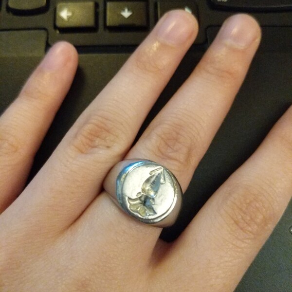 Cuttlefish Wax Seal Signet Ring - Etsy