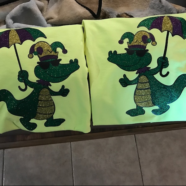 Mardi Gras Alligator Svg Cut File - Etsy