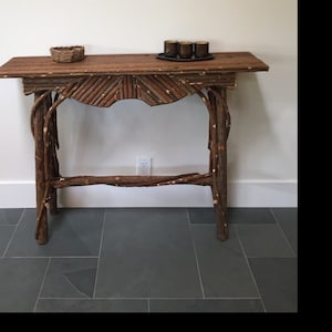 Willow Console Table With Beautiful Spalted Maple Top - Etsy
