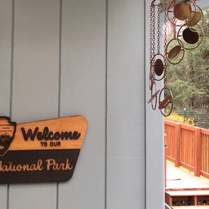 Park Style Welcome Sign Parks System Inspired Family Name | Etsy