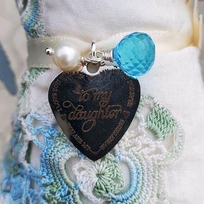 Personalized Something Blue Gift for Daughter on Wedding Day, Bride ...