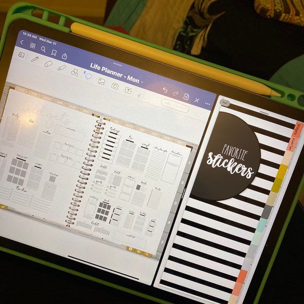 Mini Favorite Digital Sticker Book | Digital Sticker Organizer | Split ...