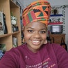 Ankara African Print Headdress Crown With Metallic Detail. Red & Gold ...