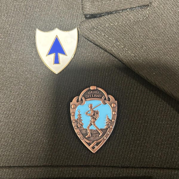 Large Norwegian Foot March Badge - Etsy