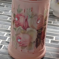 Vintage Style Pink Sugar Dispenser, Shaker, Shabby Pink Kitchen ...