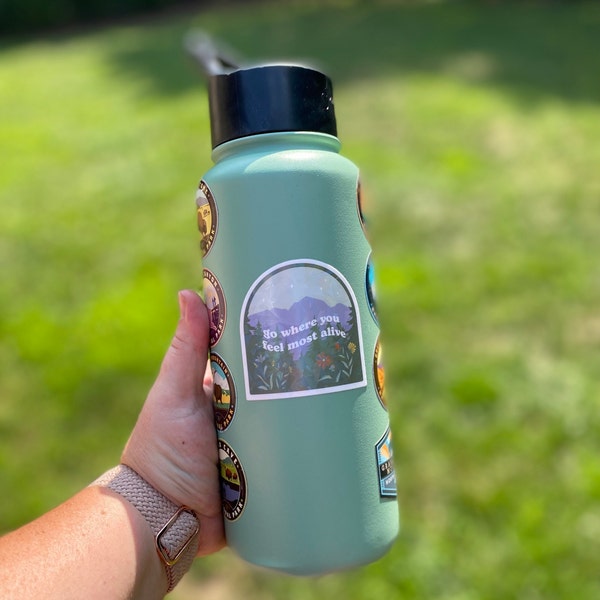 Nature Sticker, Sparkle Stickers, Water Bottle Sticker for Hydroflask ...