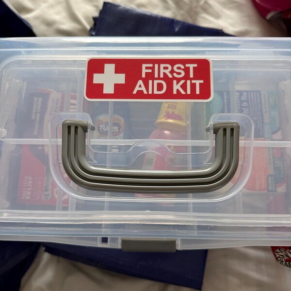 First Aid Sticker Red Cross Decal PICK SIZE 1st Aid Medic Doctor Nurse ...