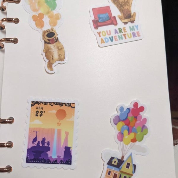Dug Mickey Balloon Transparent Laptop Sticker/ up Pixar Disney Decal ...