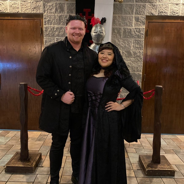 Velvet Forest Wedding Dress Medieval Viking Celtic Pagan Handfasting ...