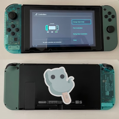 New Nintendo Switch Custom Light Blue Pro Controller With - Etsy