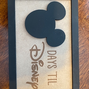 Days til Disney Countdown Sign - Etsy