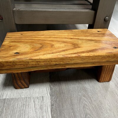 Rustic Wooden Step Stool - Etsy