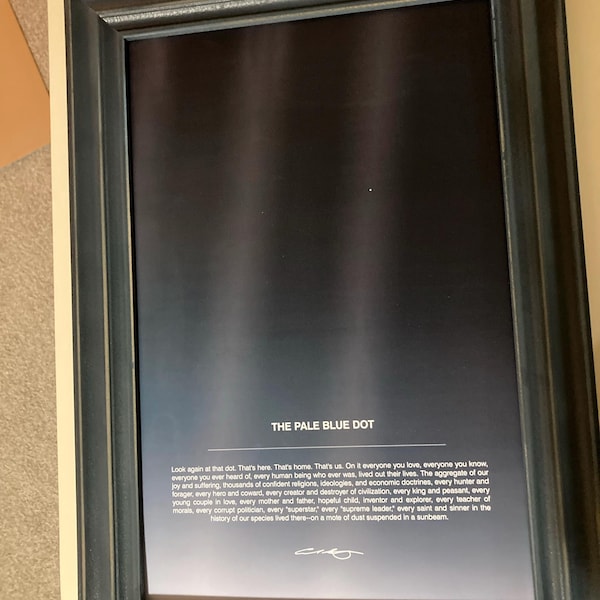 The Pale Blue Dot Print, Carl Sagan Quote, Poster, Print, Inspirational ...