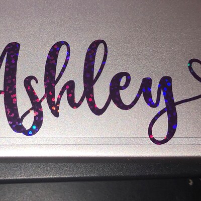 Custom Name Decal With Heart, Personalized Name Decal, Name Sticker ...