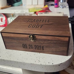 Love Letter Box Valentines Day Gift Box Personalized Small Wooden ...