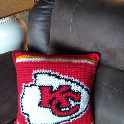KC Chiefs Crochet Pillow PATTERN ONLY - Etsy