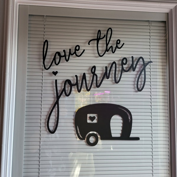 Camper RV Decals Love the Journey Vintage Art Stickers Wall Decor ...