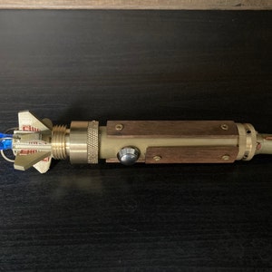 Steampunk Sonic Screwdriver Black & Yellow With Light and - Etsy