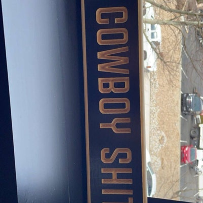 CUSTOM 2 Line CNC Carved Routed Sign Two Lines Simple Layout. - Etsy