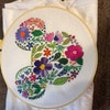 Flower Mickey Embroidery Pattern Floral Embroidery Pattern Mickey Hoop ...
