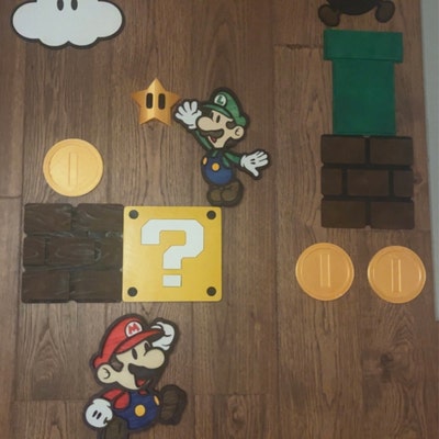 Customizable Mario Bros. Wooden Display - Etsy