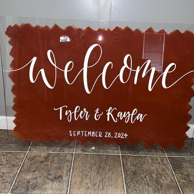 3d Wedding Couples Sign //raised Wood Round Name // Terracotta Rust ...