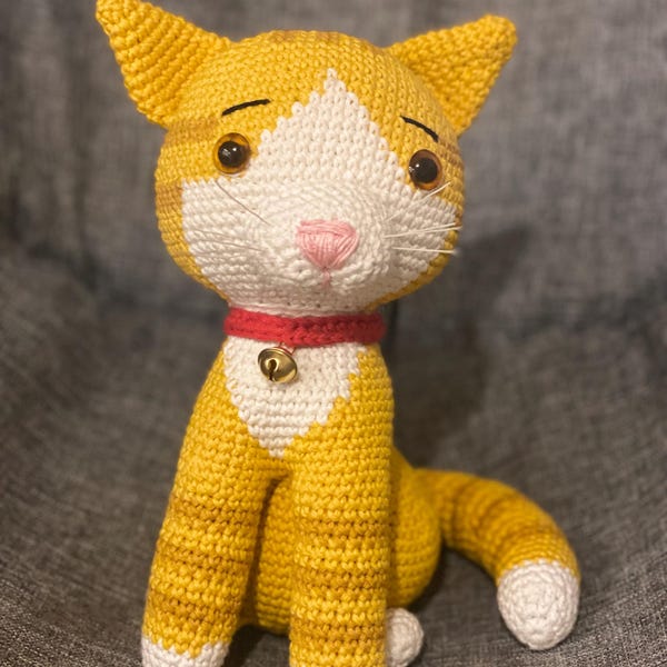 Tabby Cat Crochet Pattern | Cute Amigurumi Ginger Kitty - Etsy UK