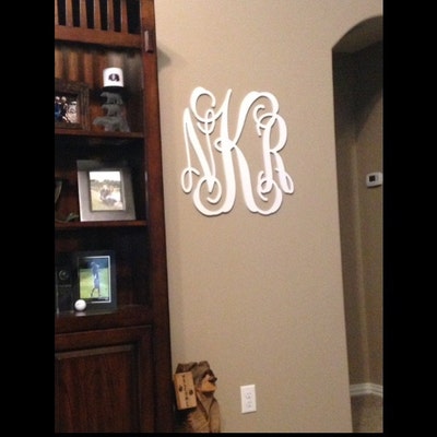 Wooden Monogram Monogram Wall Hanging Wedding Monogram Wooden Letters ...