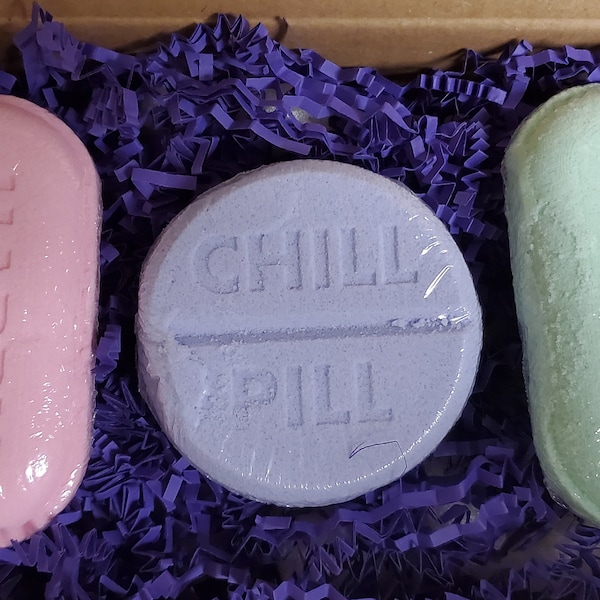Nurse Bath Bomb Gift Pack • Goat Milk Bath Bomb • Chill Pill Bath Bomb ...