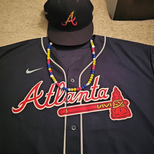 Ronald Acuna Jr Beaded Necklace - Atlanta Braves Bling- Baseball ...