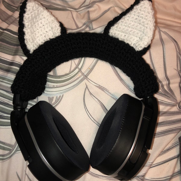 Gaming Headset Cover, Custom Made Critter Crochet Headband to Cover ...