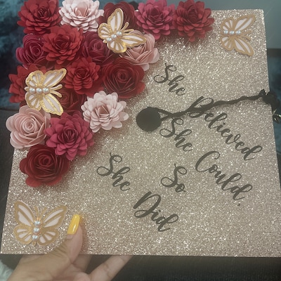 Custom Graduation Cap, Mexican Flag Cap, Mexico Grad Cap, First Gen ...