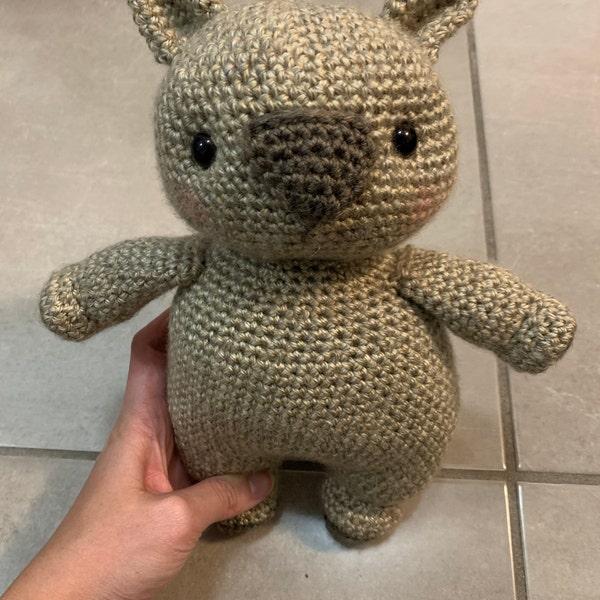Walter the Wombat Amigurumi Pattern, Crochet Wombat, Crochet Australia ...