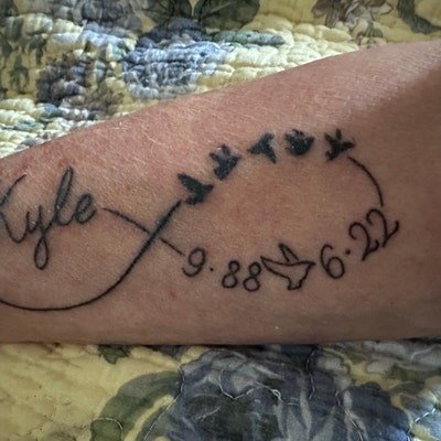 Infinity Symbol Custom Design Personalized Tattoo Design Instant ...