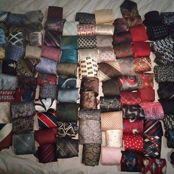 Lot 125 Pc Necktie Mix Multicolor Silk, Cotton, Polyester Ties for ...