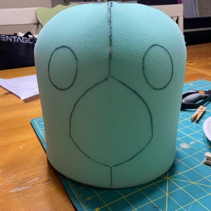 Bucket Style Foam Fursuit Head Base and Liner Pattern - Etsy