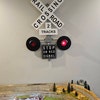 RAILROAD TRAIN CROSSING Signal Kit With Report Sign and Flashing Led ...