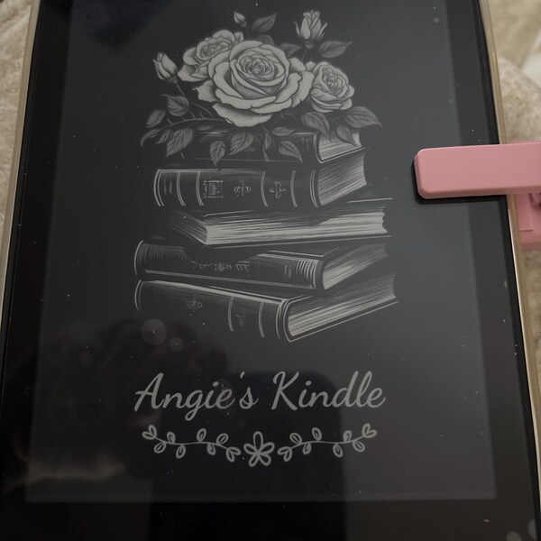 YOUR NAME Personalized Kindle Lock Screen, Wallpaper for Kindle ...